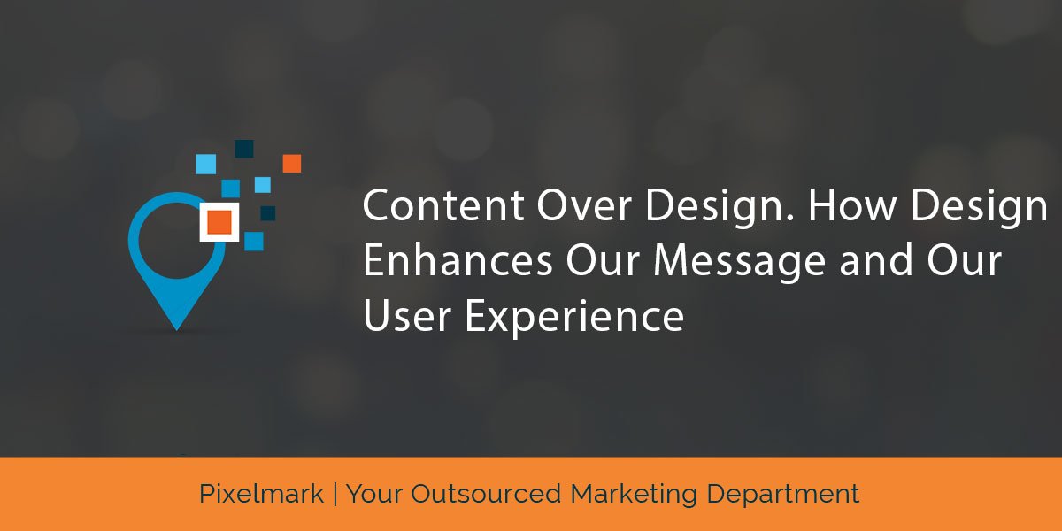How design complements content on PixelMark’s new website redesign